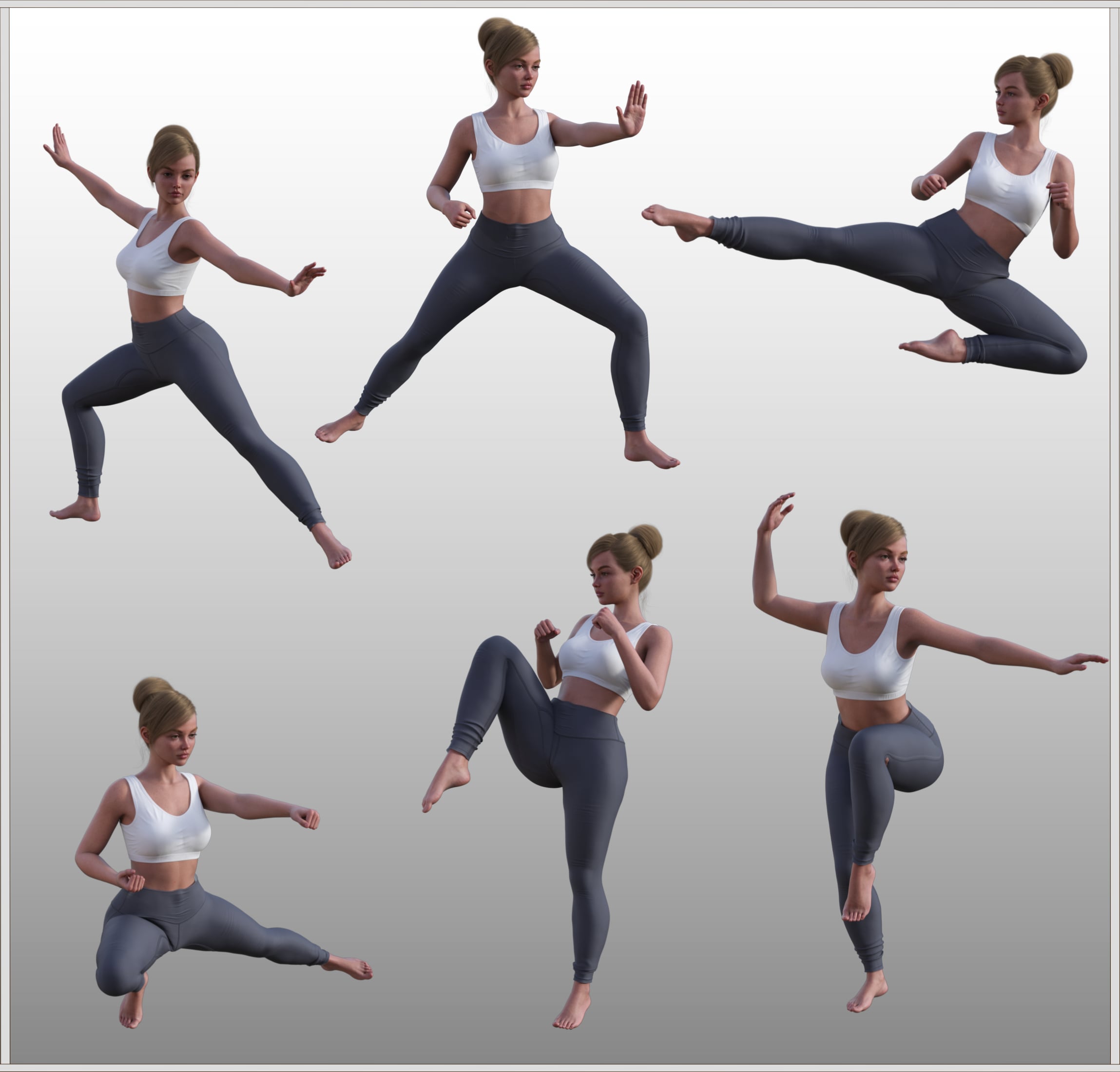 FG Karate Poses for Genesis 9 | Daz 3D