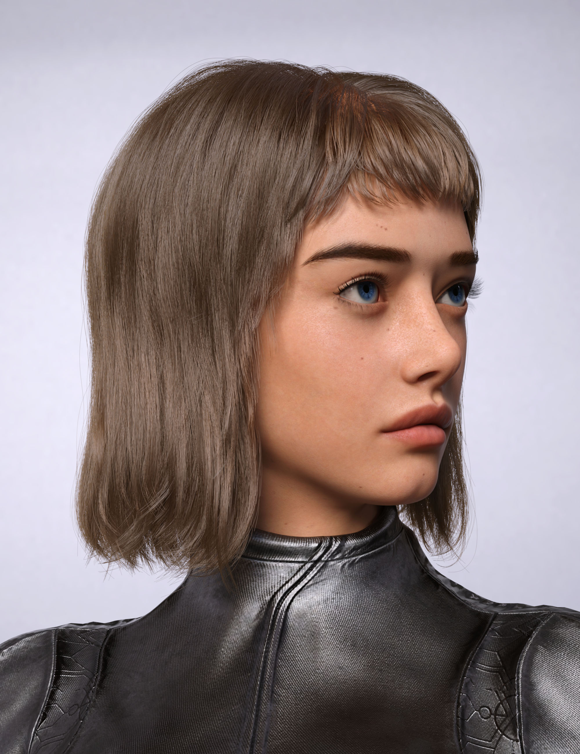 dForce AK Bold Hair for Genesis 9 | Daz 3D