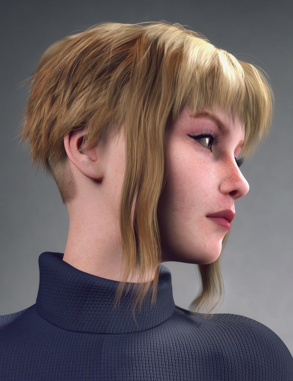 dForce CS Mona Hair for Genesis 9 | Daz 3D