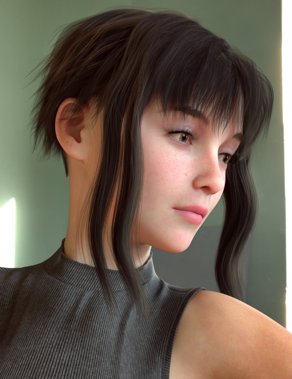 dForce CS Mona Hair for Genesis 9 | Daz 3D