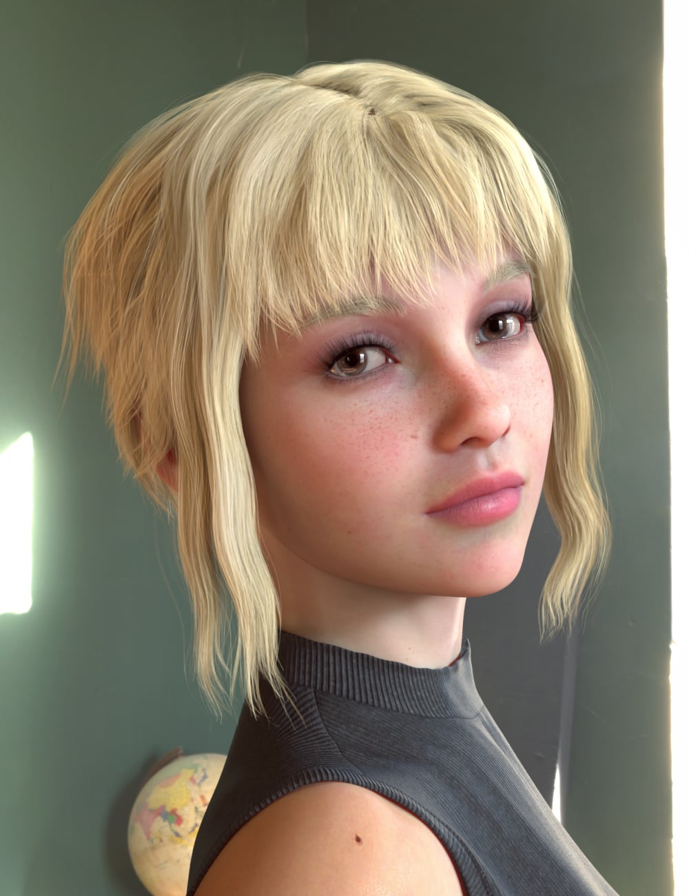 dForce CS Mona Hair for Genesis 9 | Daz 3D
