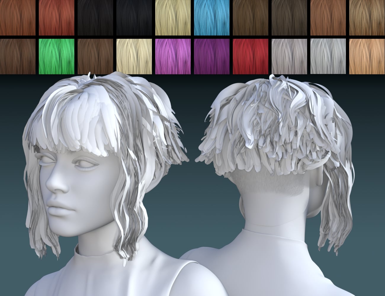 dForce CS Mona Hair for Genesis 9 | Daz 3D