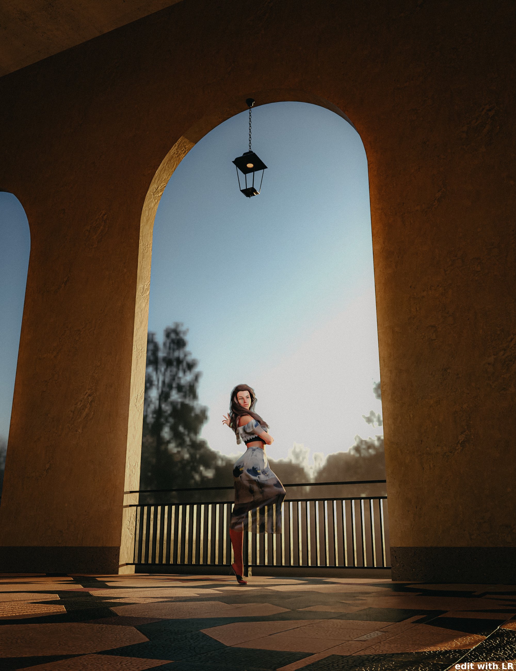 HT Italian Arch Bridge and Candle | Daz 3D