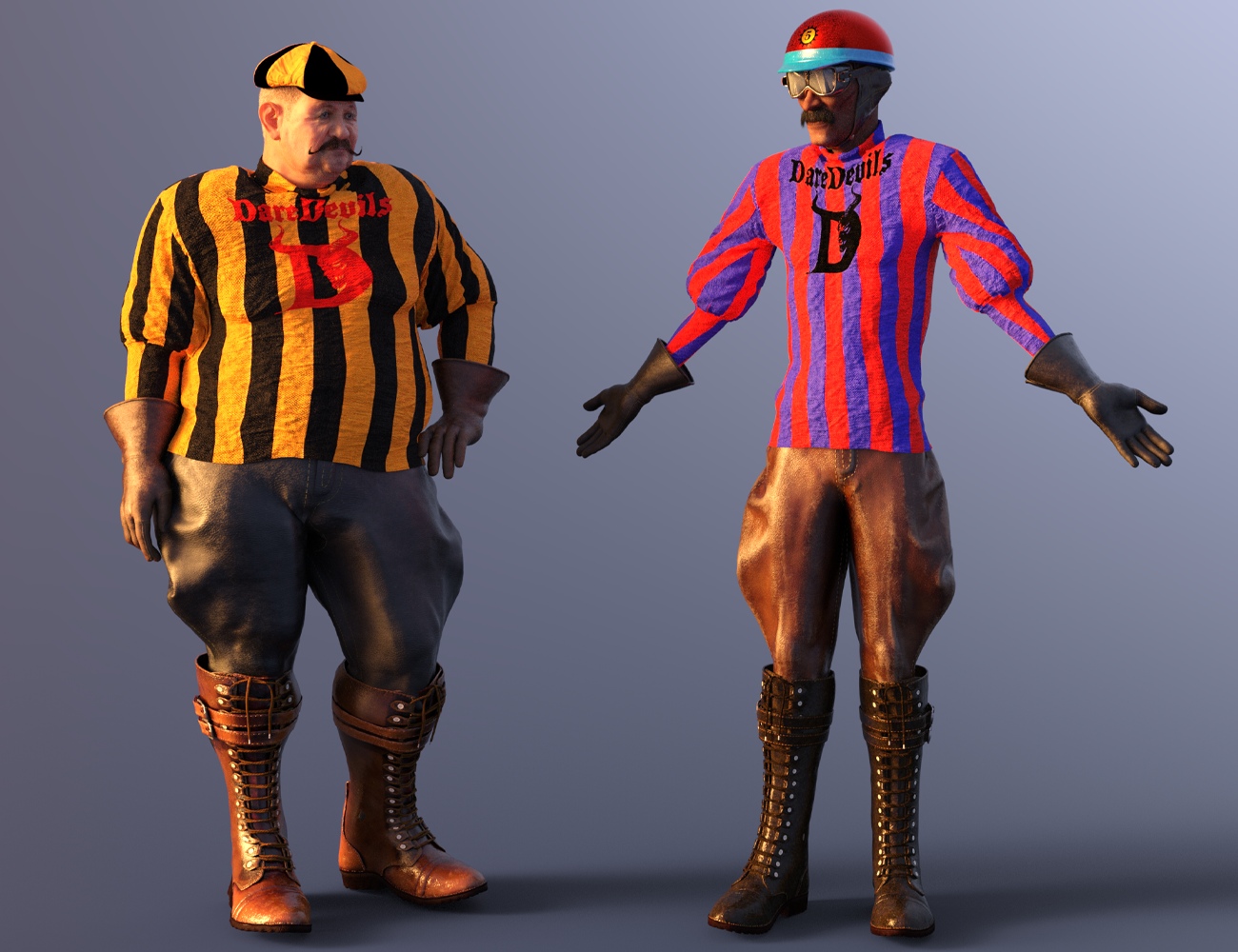 Daredevils Stunt Biker Outfit | Daz 3D