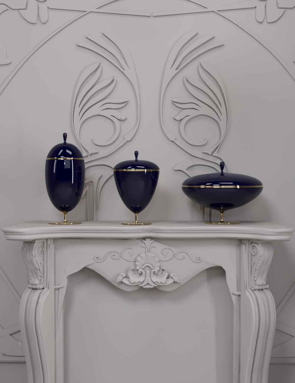 Art Deco Vases | Daz 3D