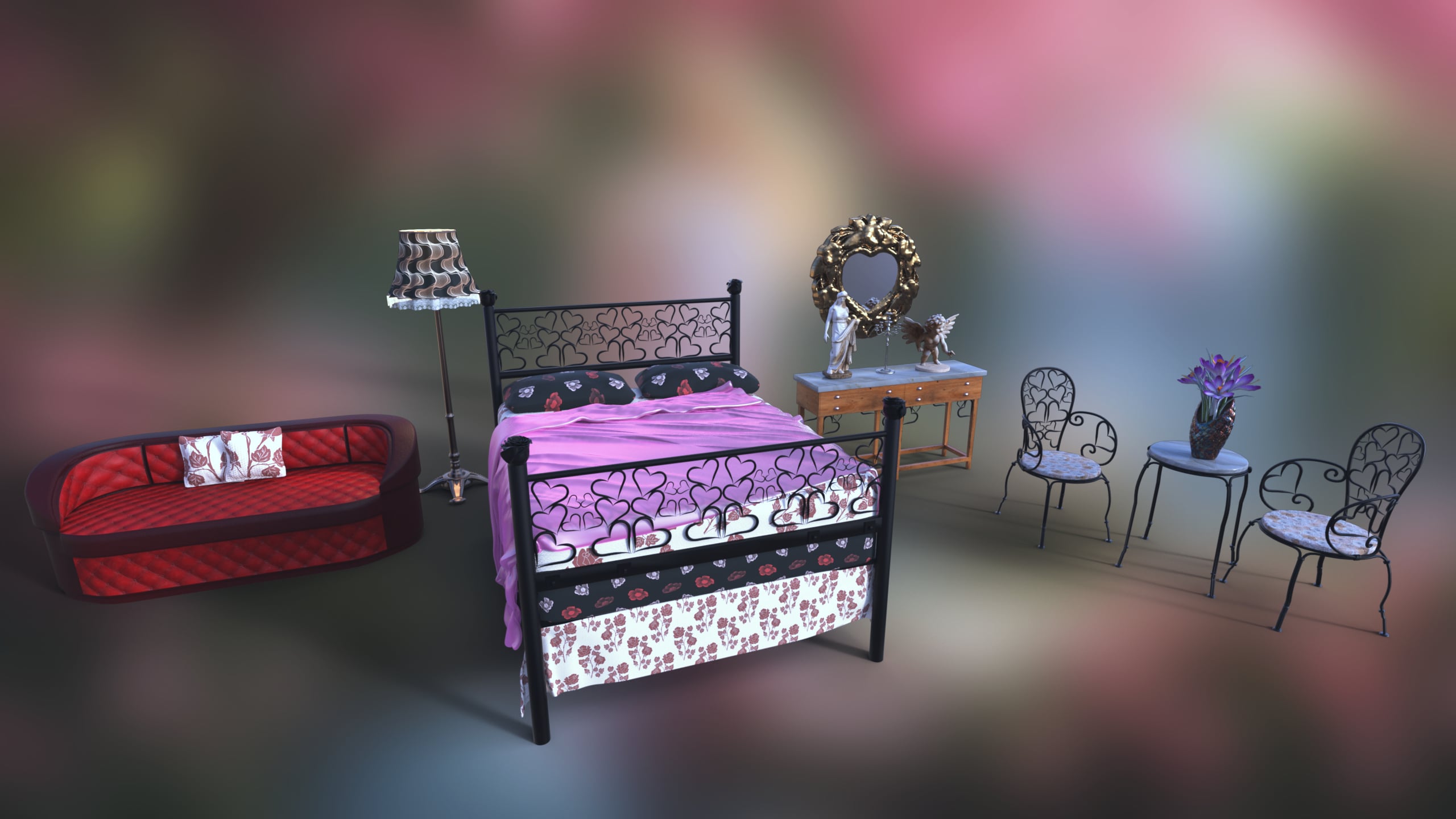 Venus Bedroom Furniture | Daz 3D