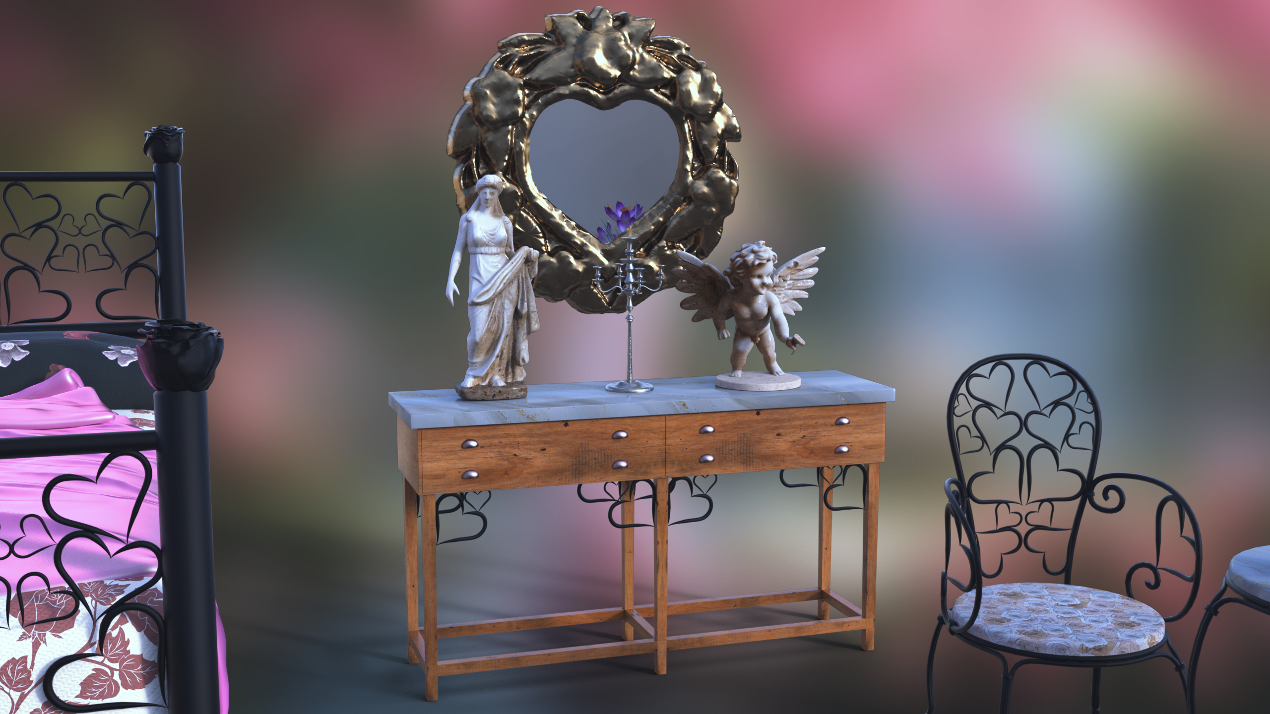 Venus Bedroom Furniture | Daz 3D