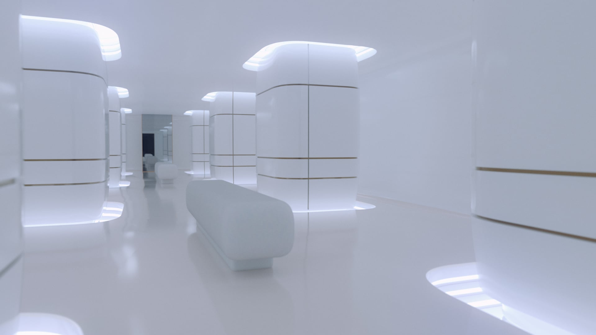 CRS02 White Corridor | Daz 3D