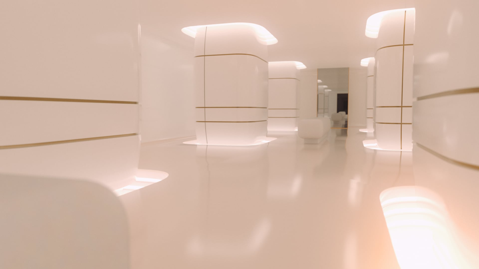 CRS02 White Corridor | Daz 3D