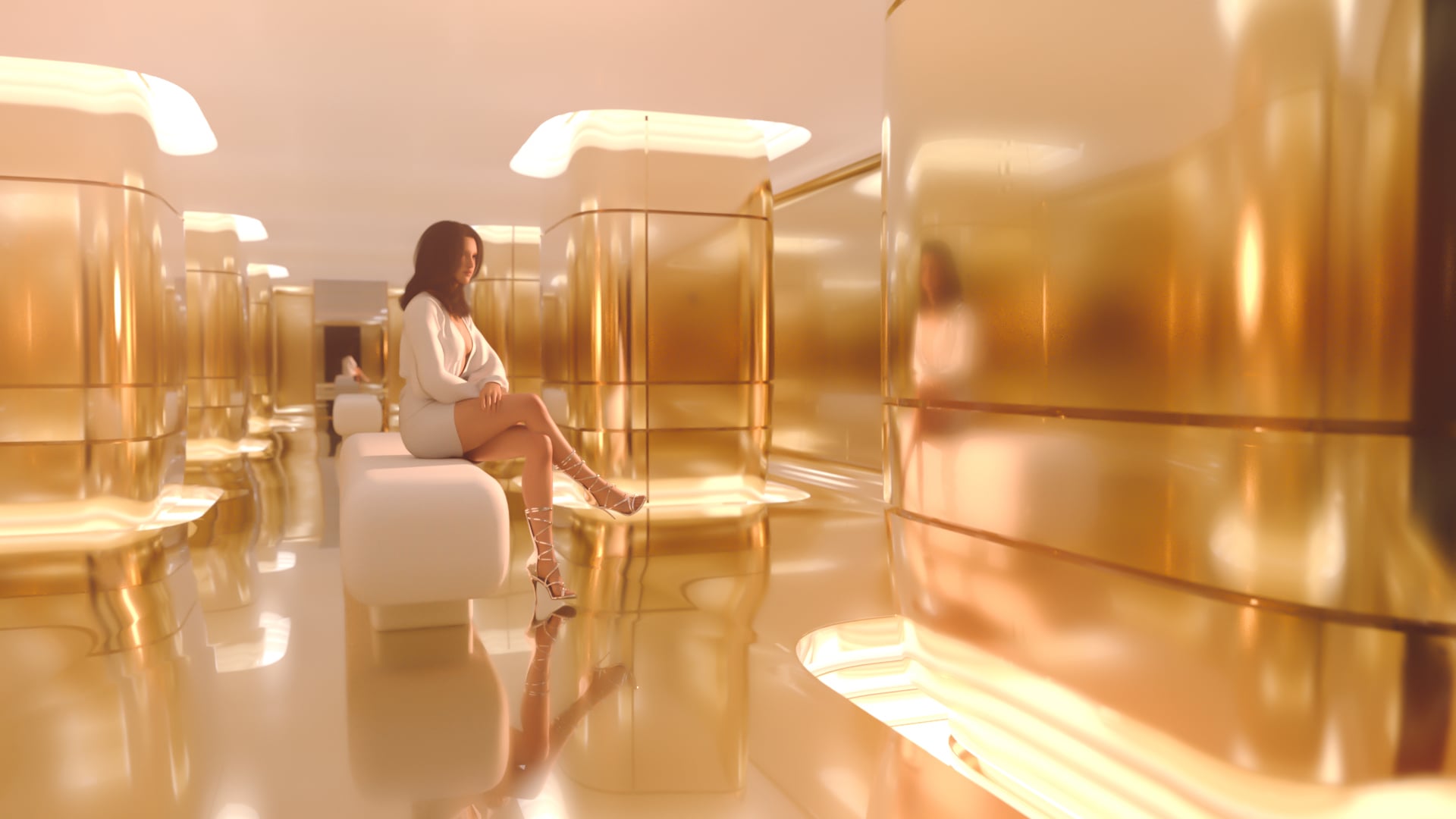 CRS02 White Corridor | Daz 3D