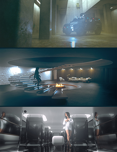 Contemporary Render Scene Bundle 02 | Daz 3D