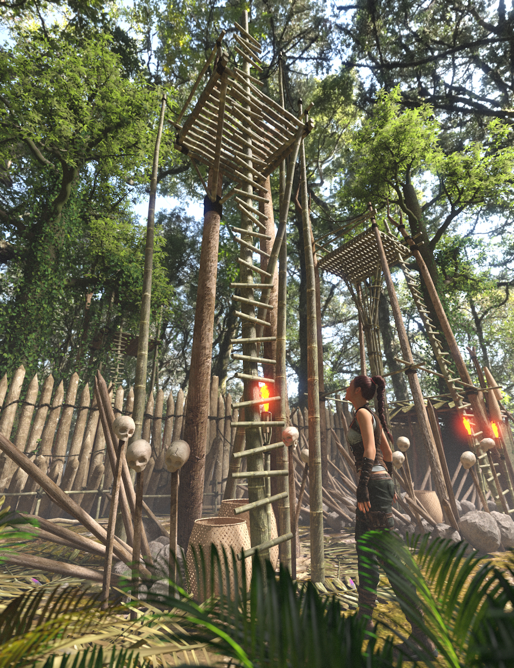 Jungle Watchtowers 2 | Daz 3D