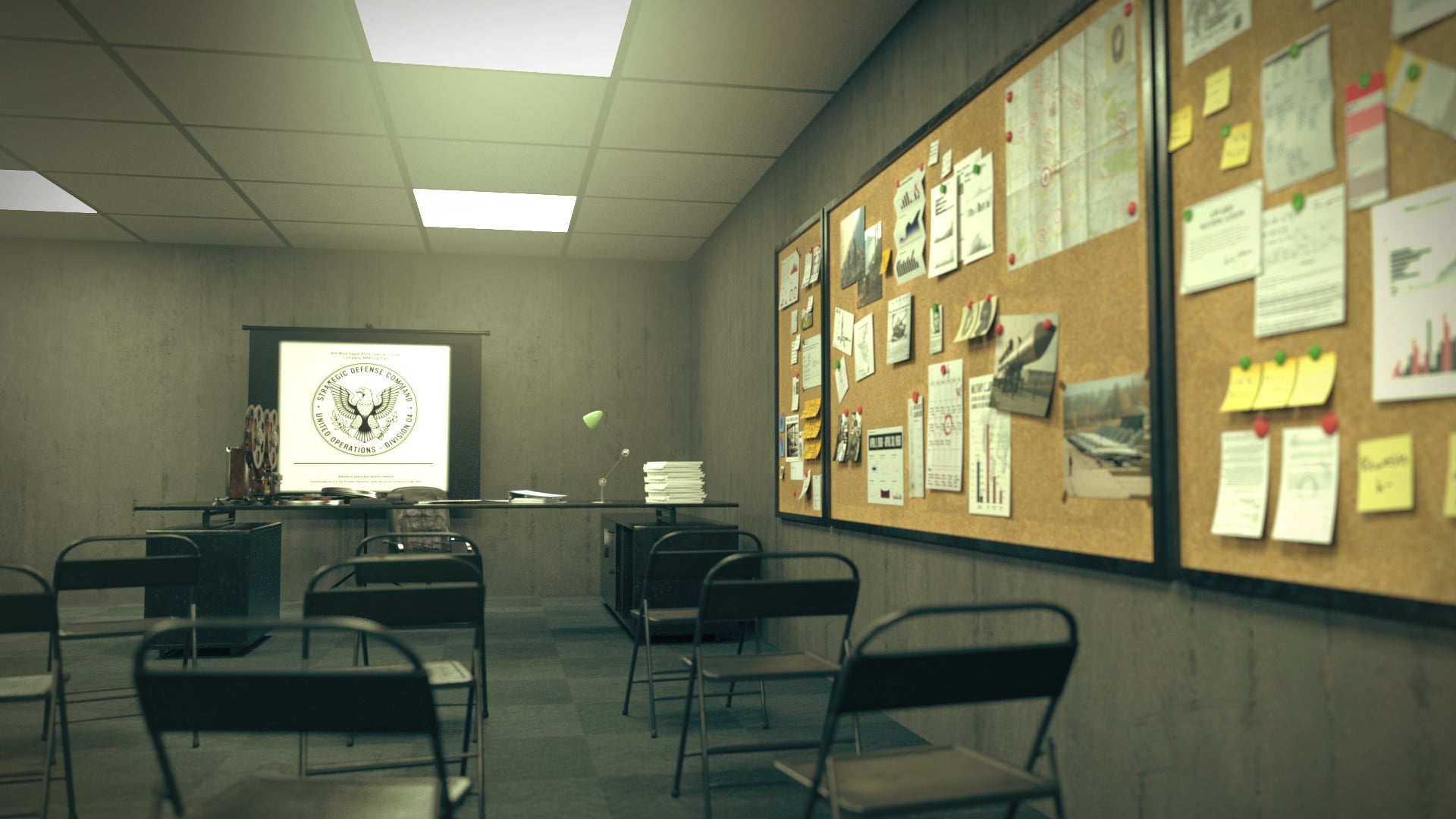 Military Briefing Room Scene | Daz 3D