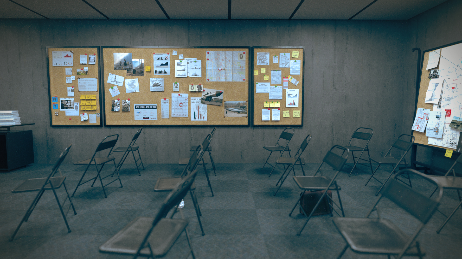 Military Briefing Room Scene | Daz 3D
