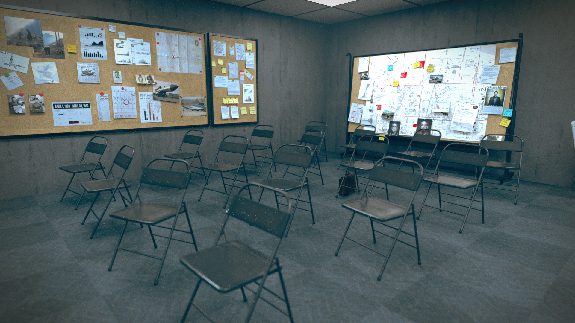 Military Briefing Room Scene | Daz 3D