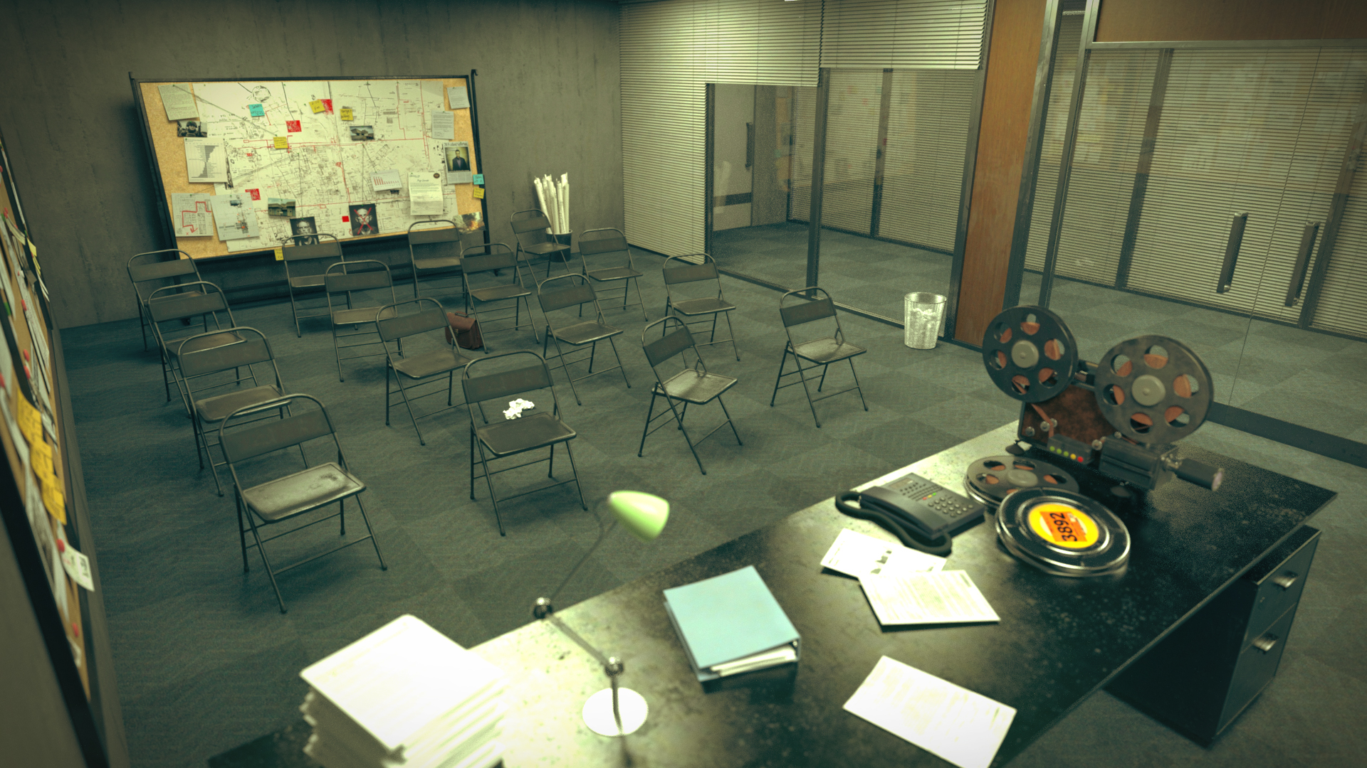 Military Briefing Room Scene | Daz 3D