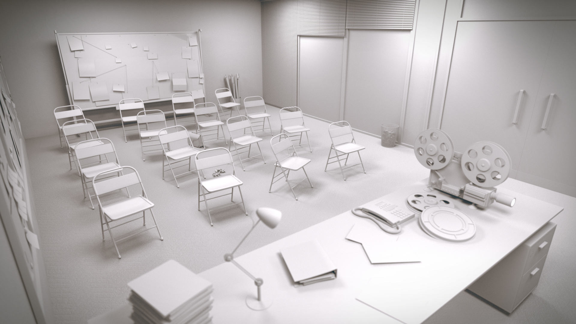 Military Briefing Room Scene | Daz 3D