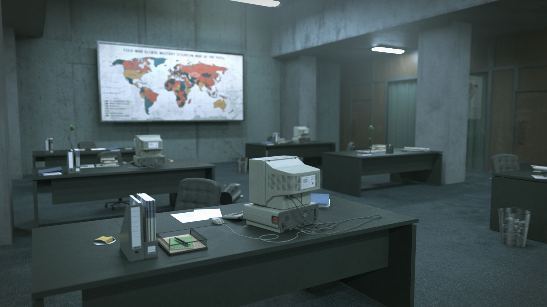 Military Office Hall Scene | Daz 3D