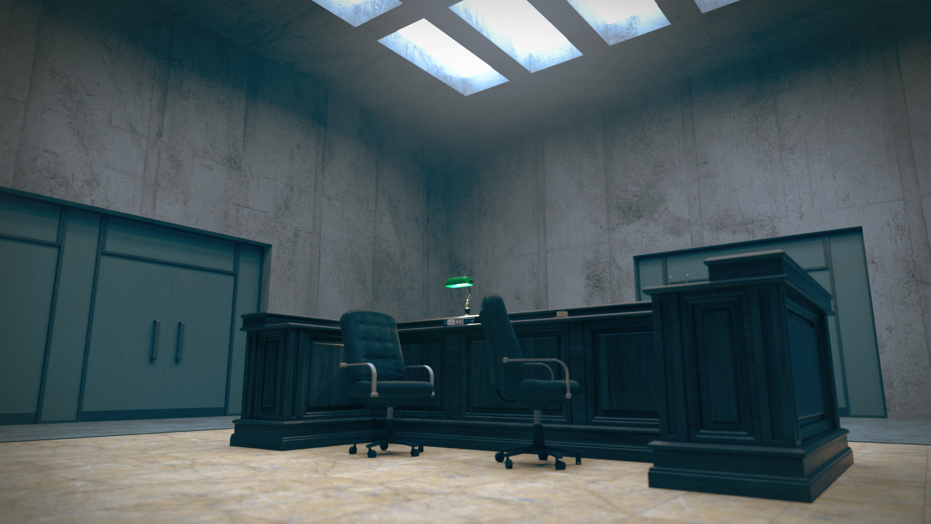 Military Reception Room Scene | Daz 3D