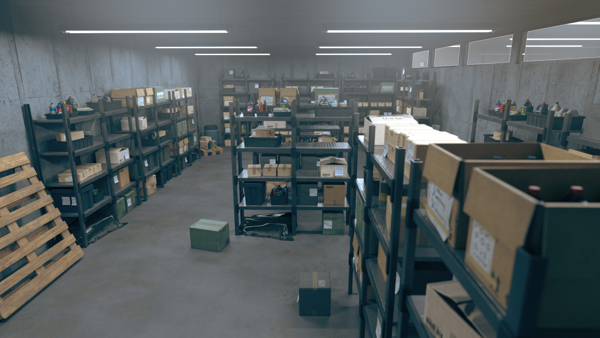 Military Storage Room Scene | Daz 3D