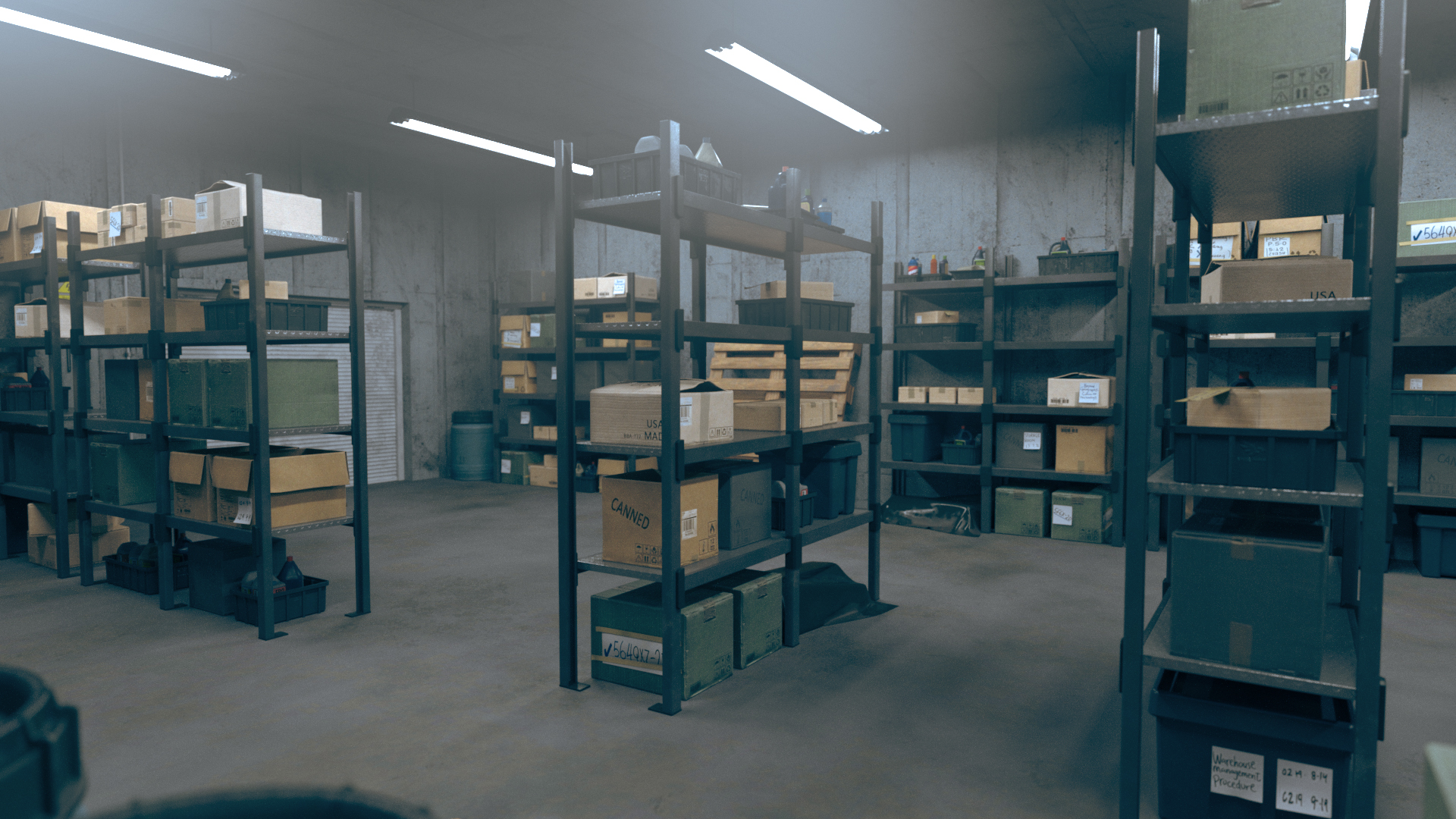 Military Storage Room Scene | Daz 3D