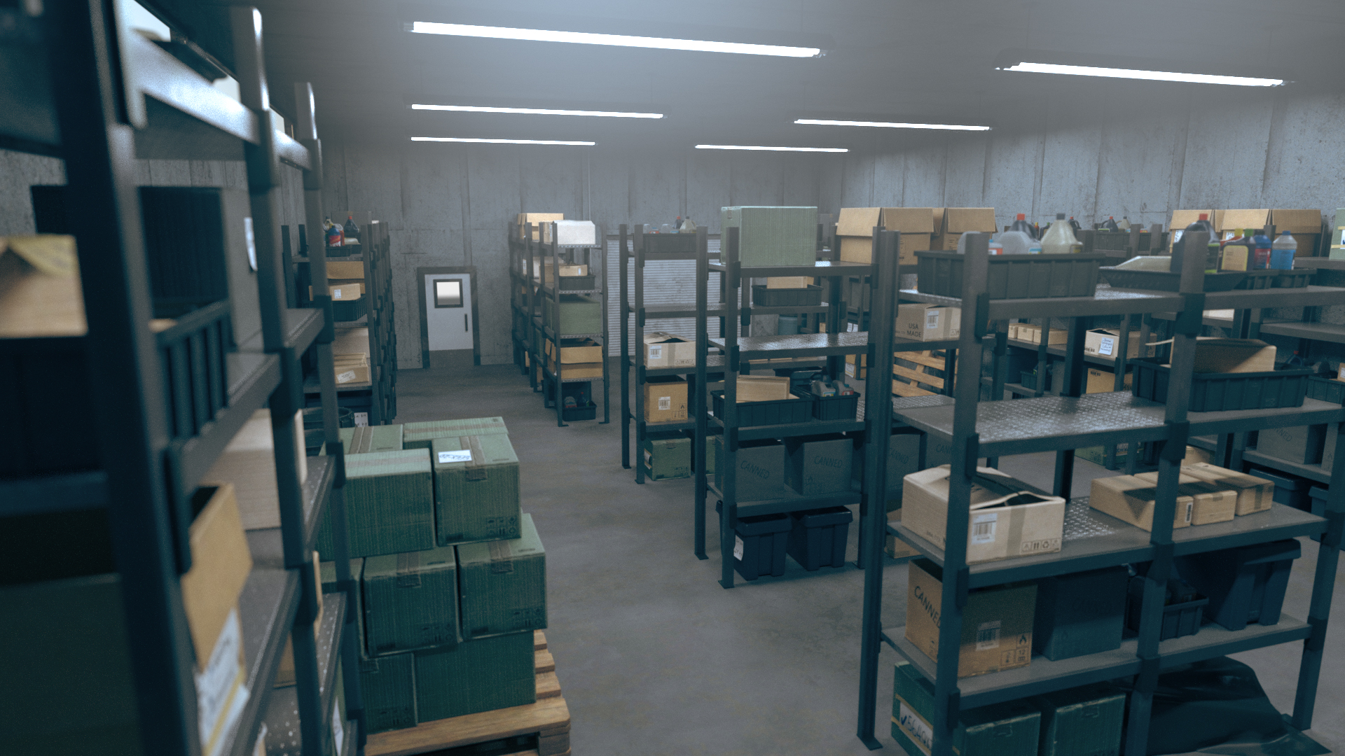 Military Storage Room Scene | Daz 3D