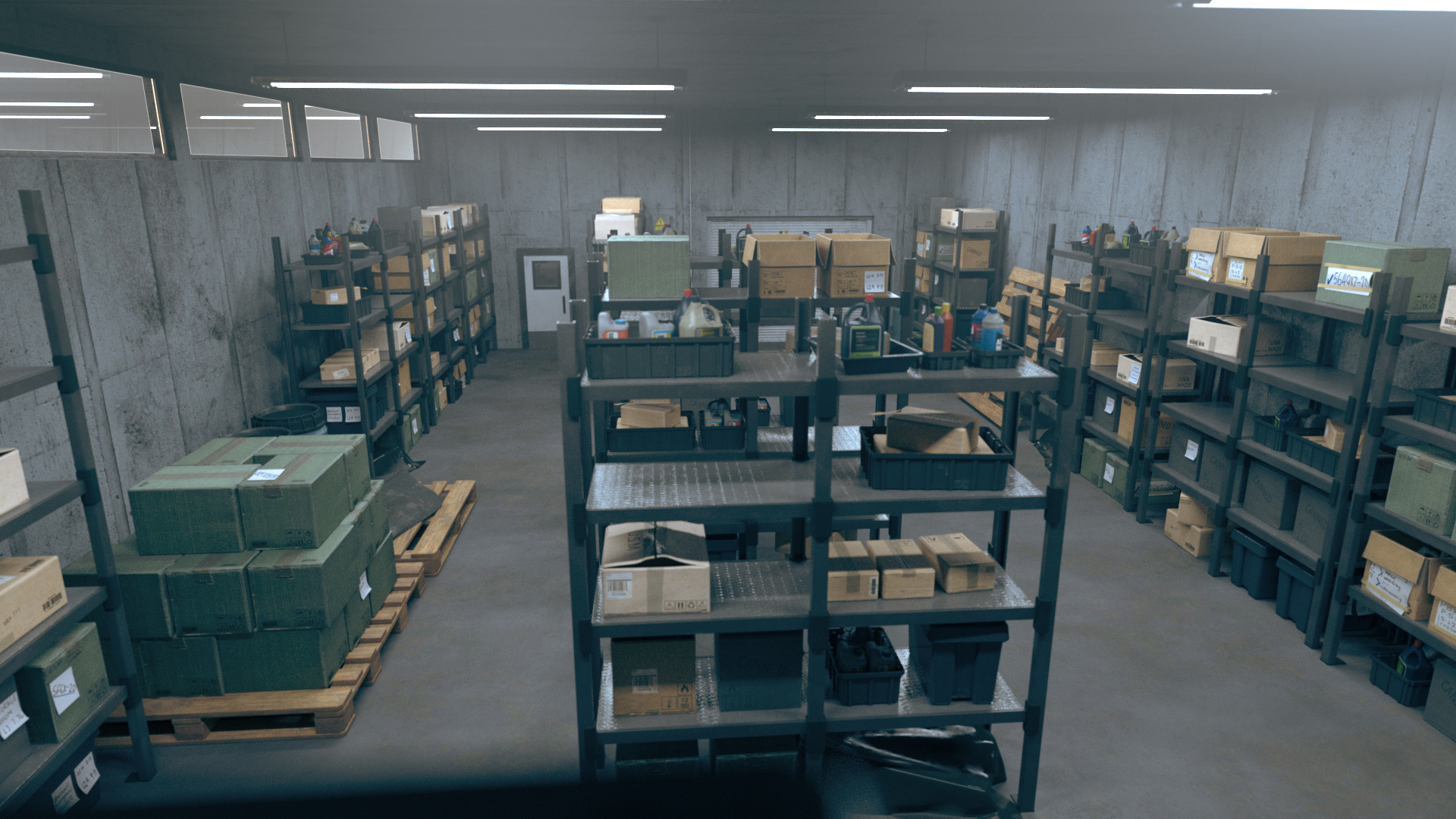Military Storage Room Scene | Daz 3D