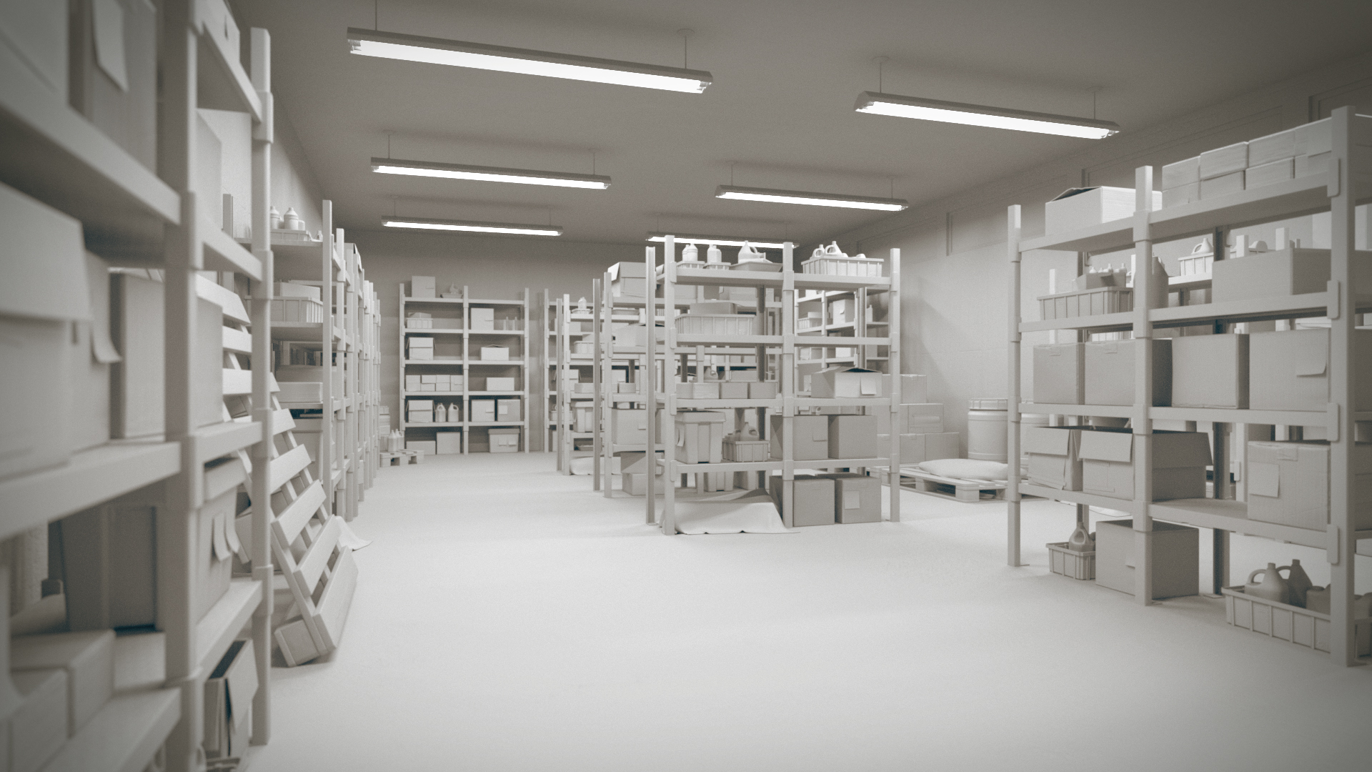 Military Storage Room Scene | Daz 3D