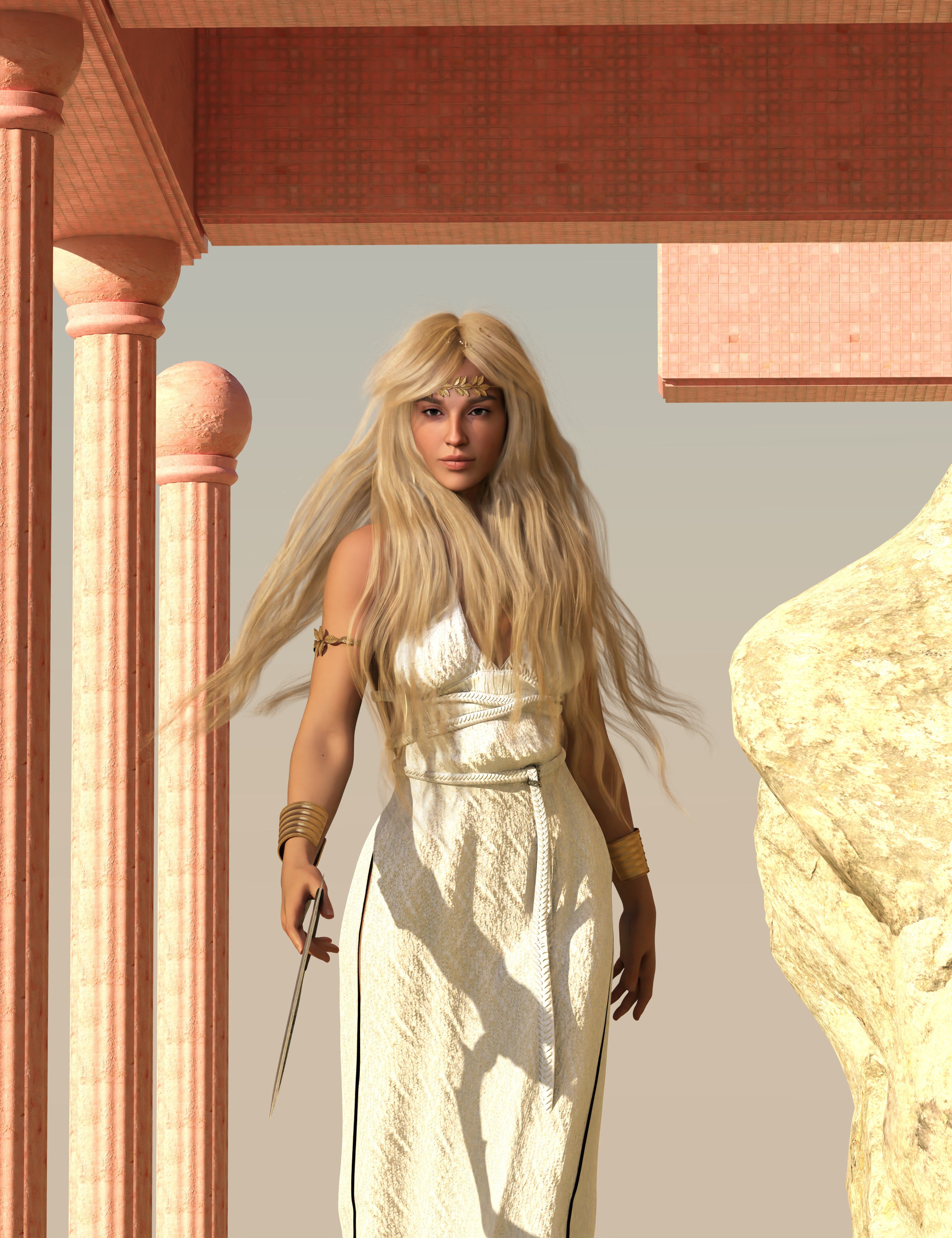 HT Greek Pink Columns Dream | Daz 3D