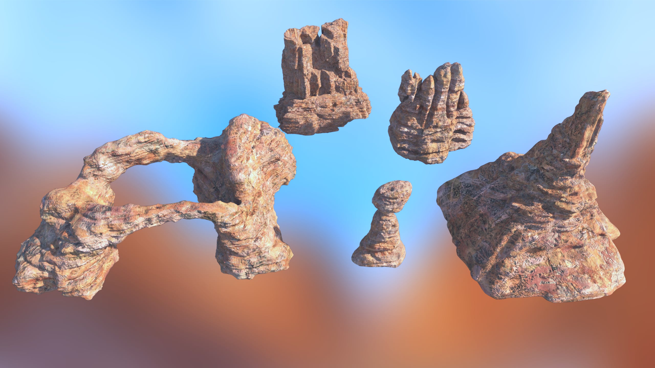 Moab 1 Rock Collection | Daz 3D