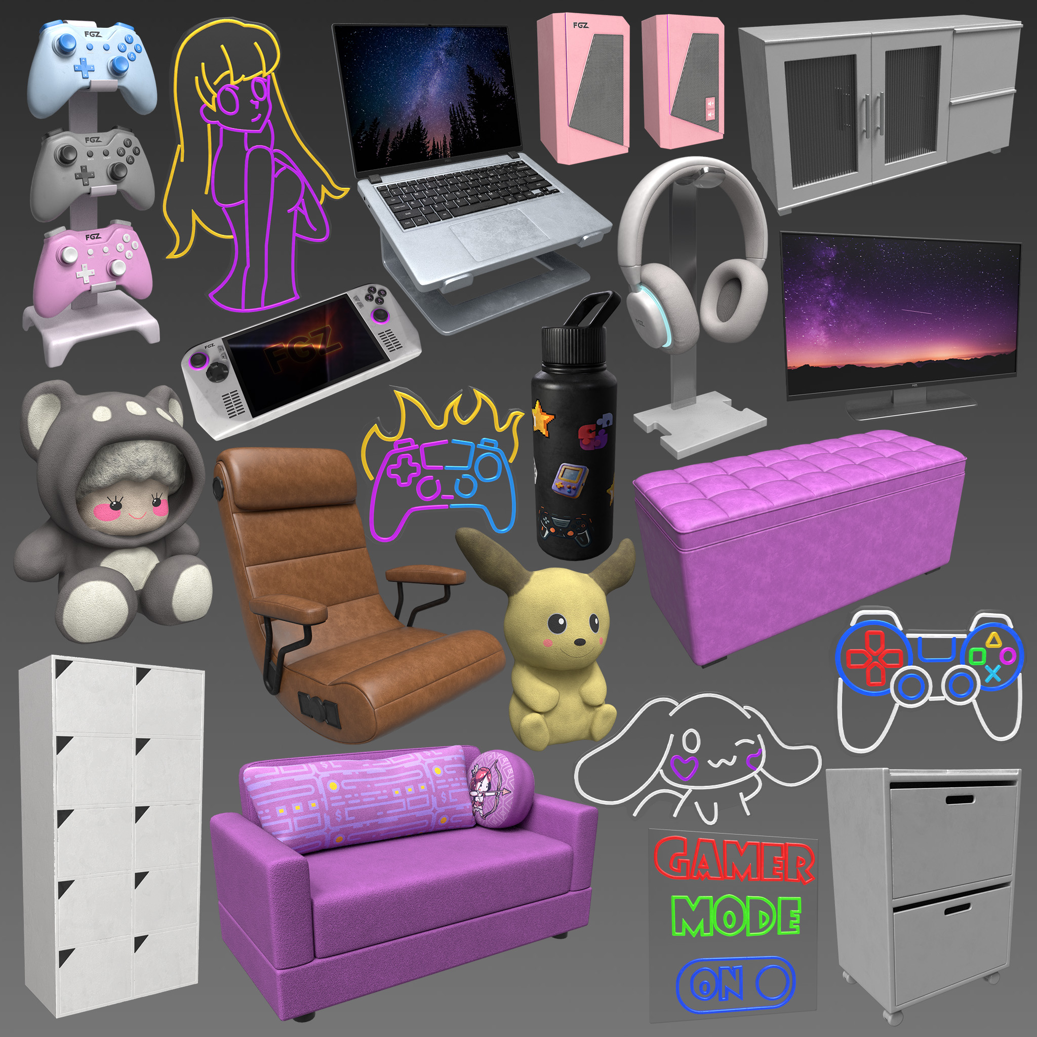 FG Video Reaction Streamer | Daz 3D