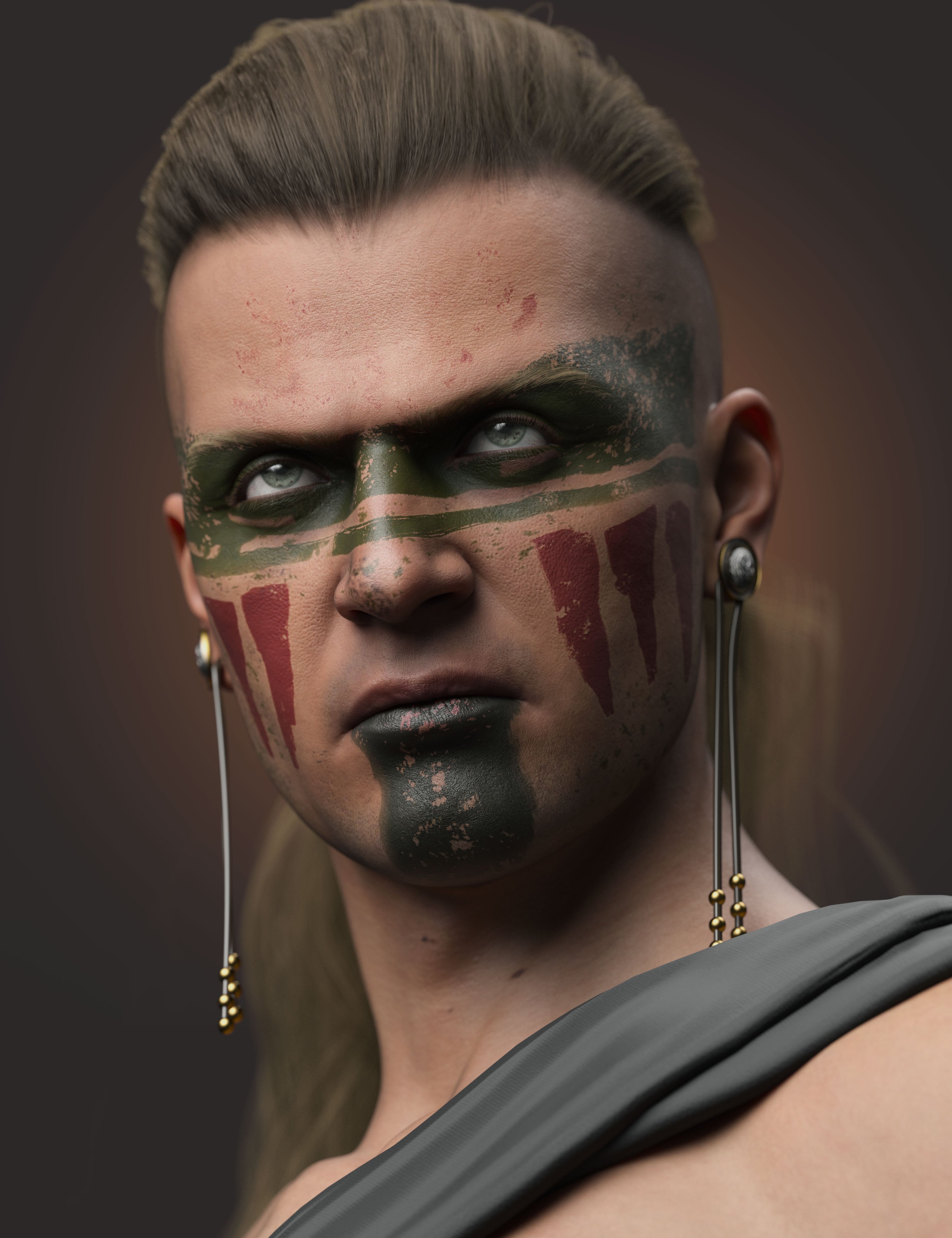 Savage War Paint LIE Makeup for Genesis 9 | Daz 3D