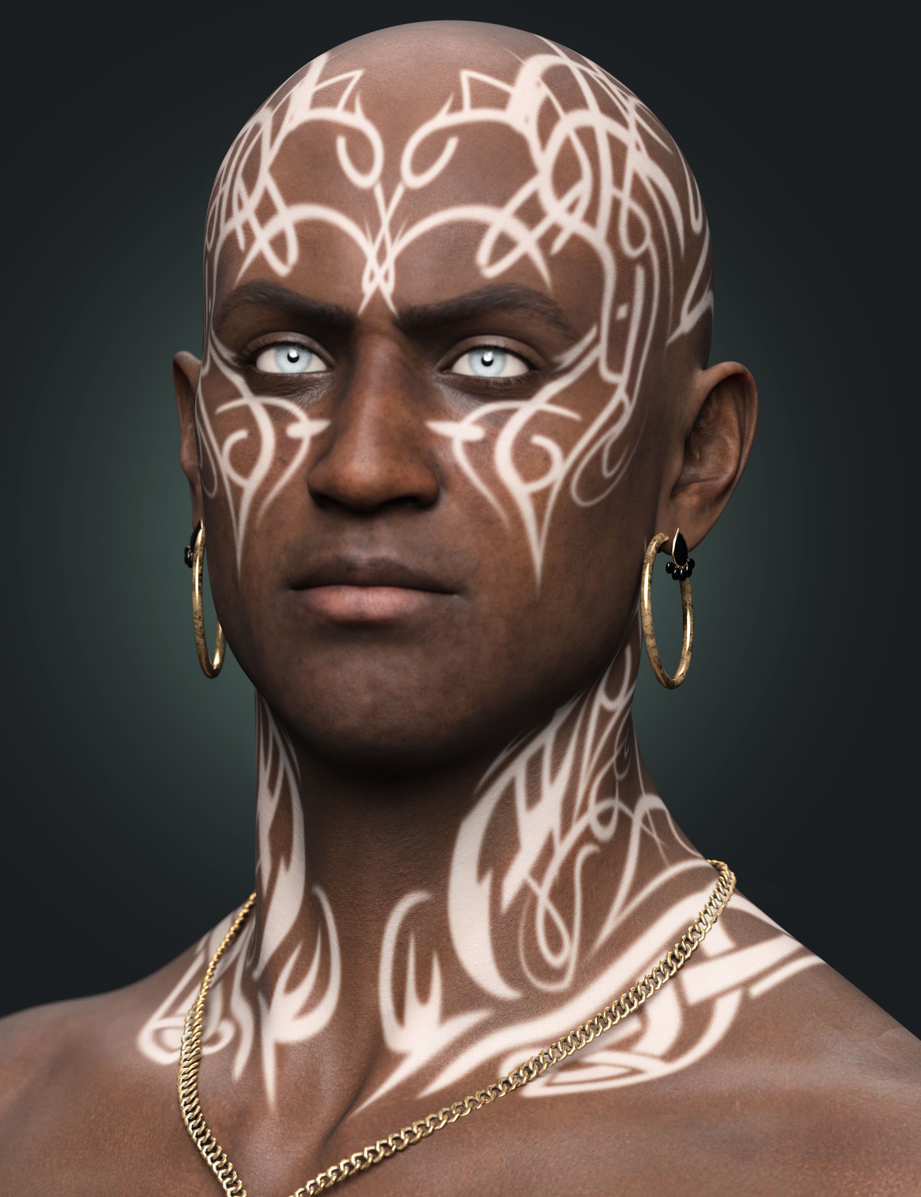 Savage War Paint LIE Makeup for Genesis 9 | Daz 3D