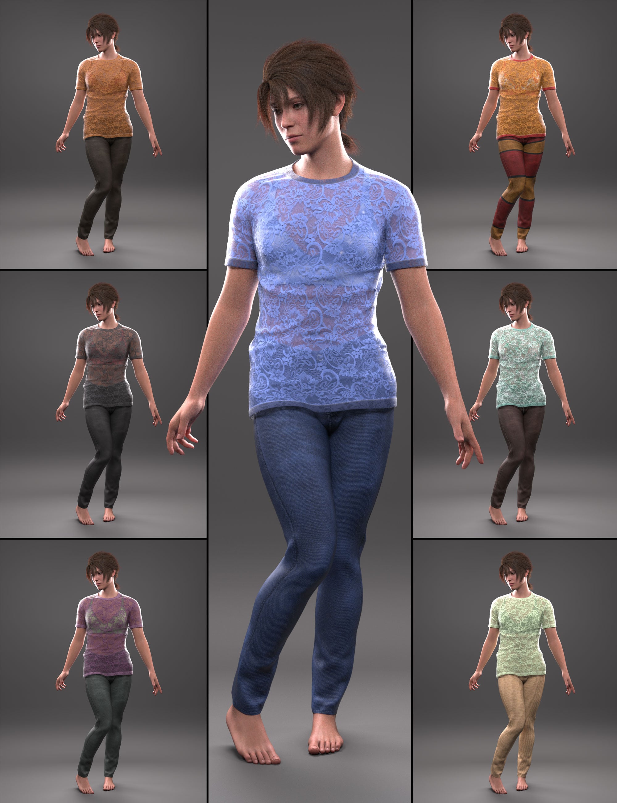 MatchMakers Genesis 9 Basicwear Texture Expansion | Daz 3D