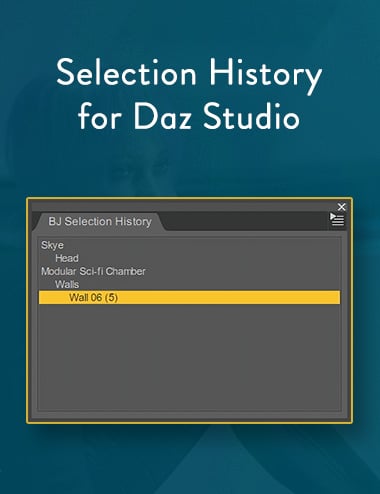 BJ Selection History Plugin | Daz 3D