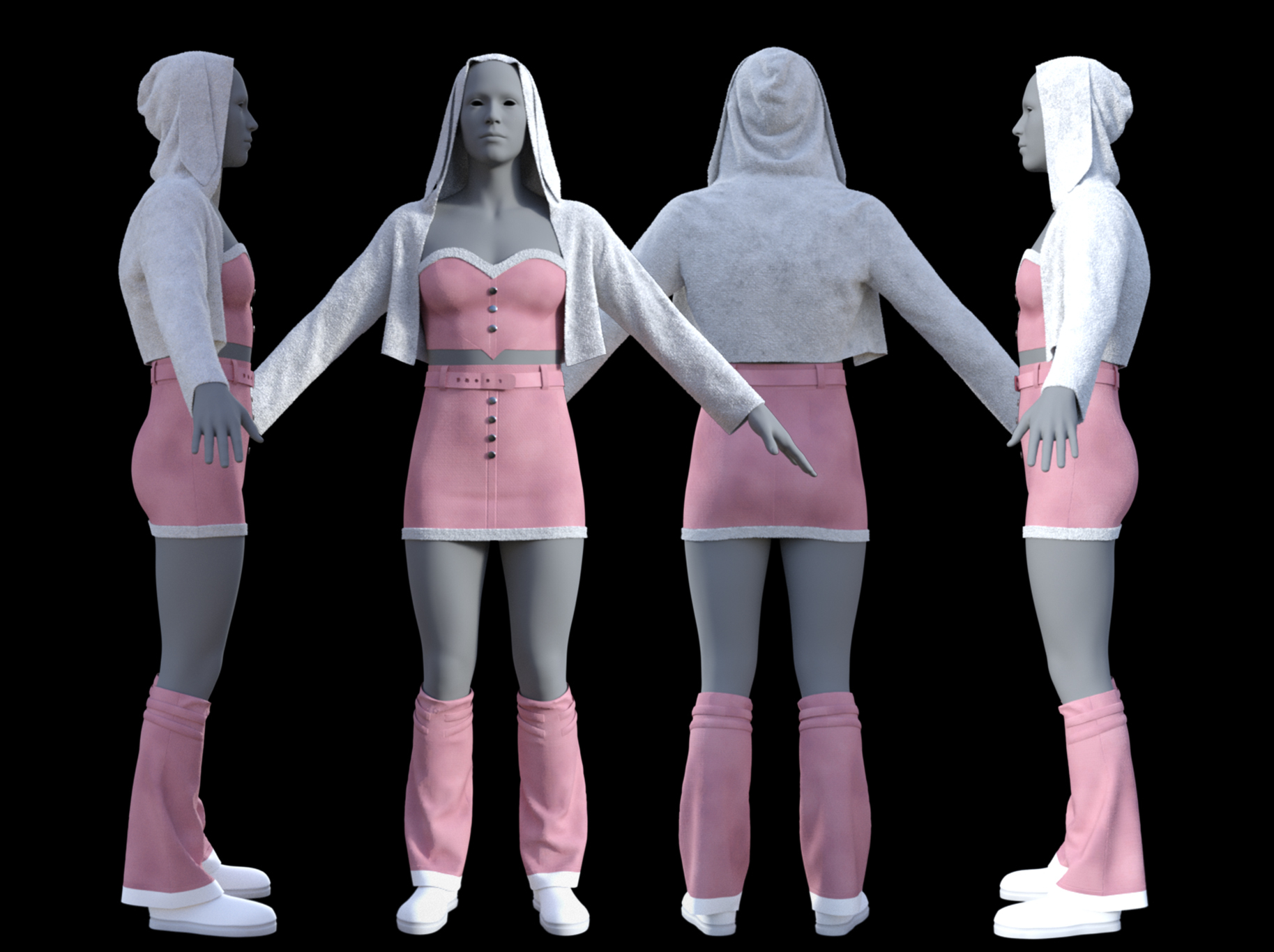 FG Japanese Gamer Outfit for Genesis 9 | Daz 3D