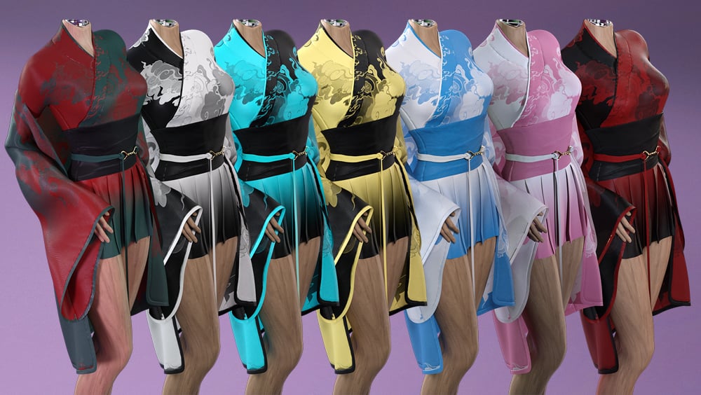 dForce Traditional Style Clothing Outfit for Genesis 9 | Daz 3D