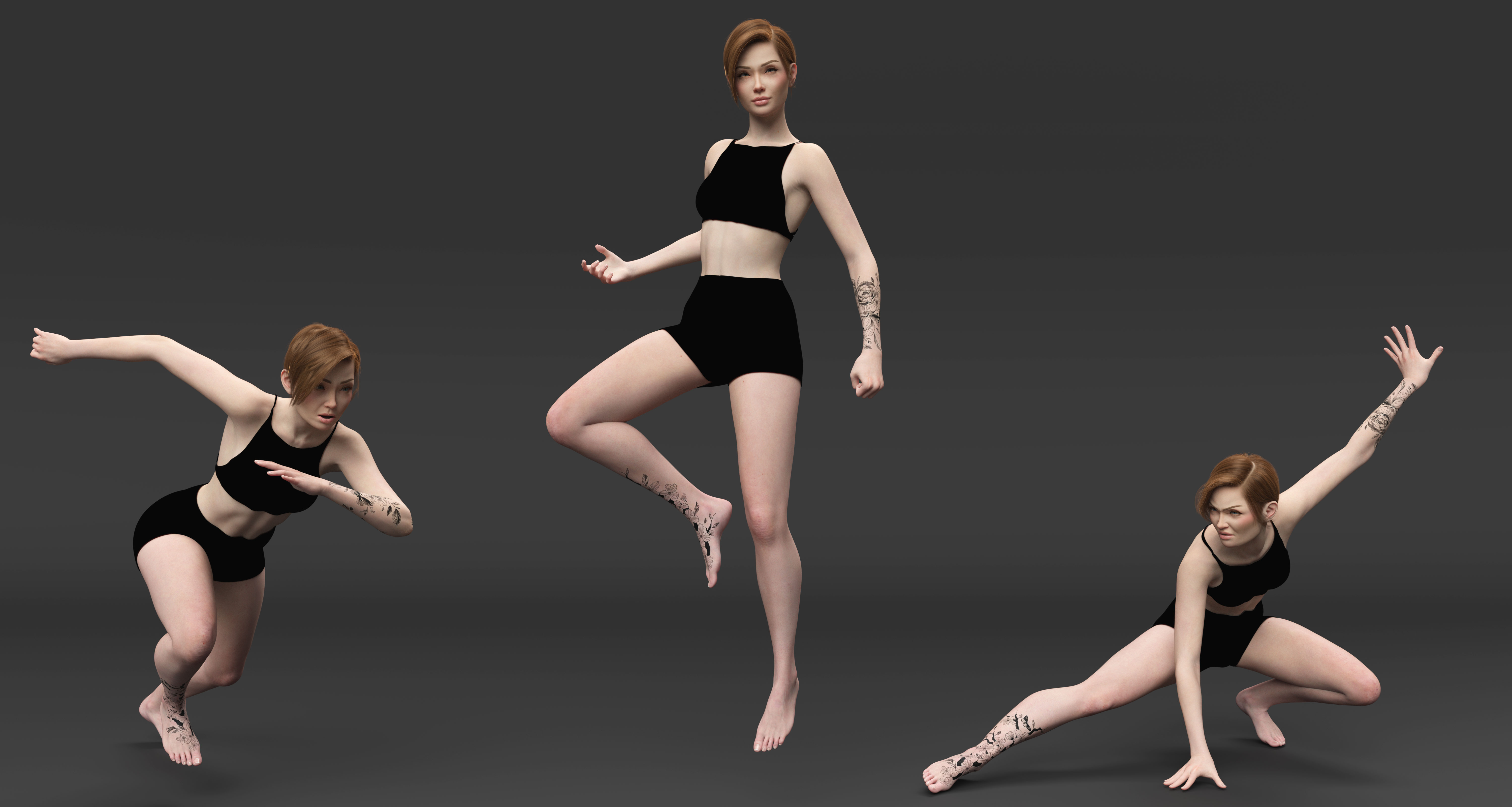 Power Moves Poses for Genesis 9 & Genesis 8 Female and Male | Daz 3D