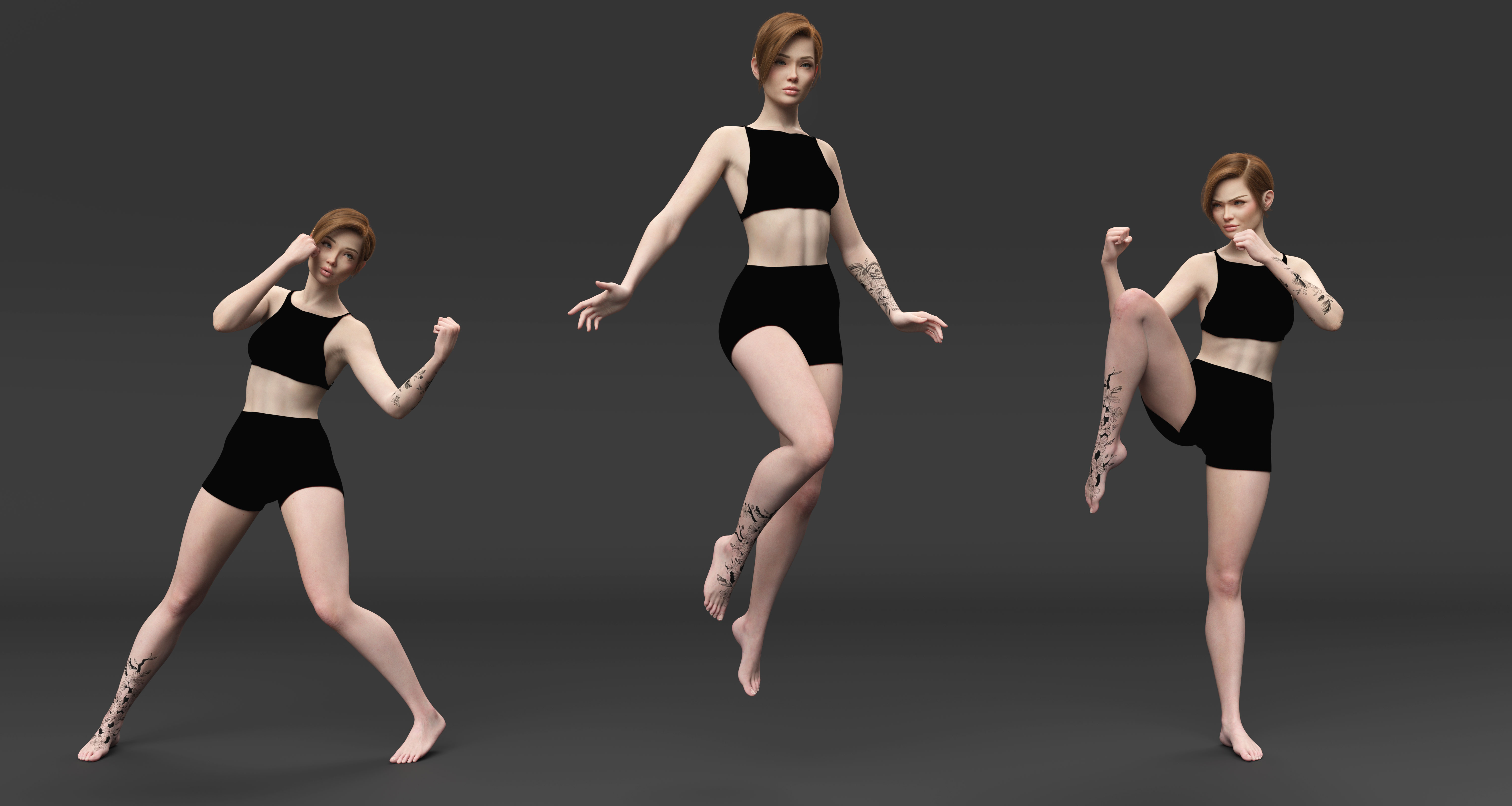 Power Moves Poses for Genesis 9 & Genesis 8 Female and Male | Daz 3D