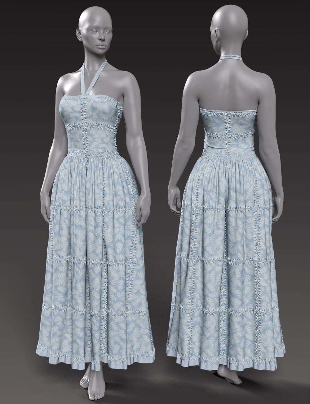 VERSUS - dForce Upcycled Maxi Texture Add-On | Daz 3D