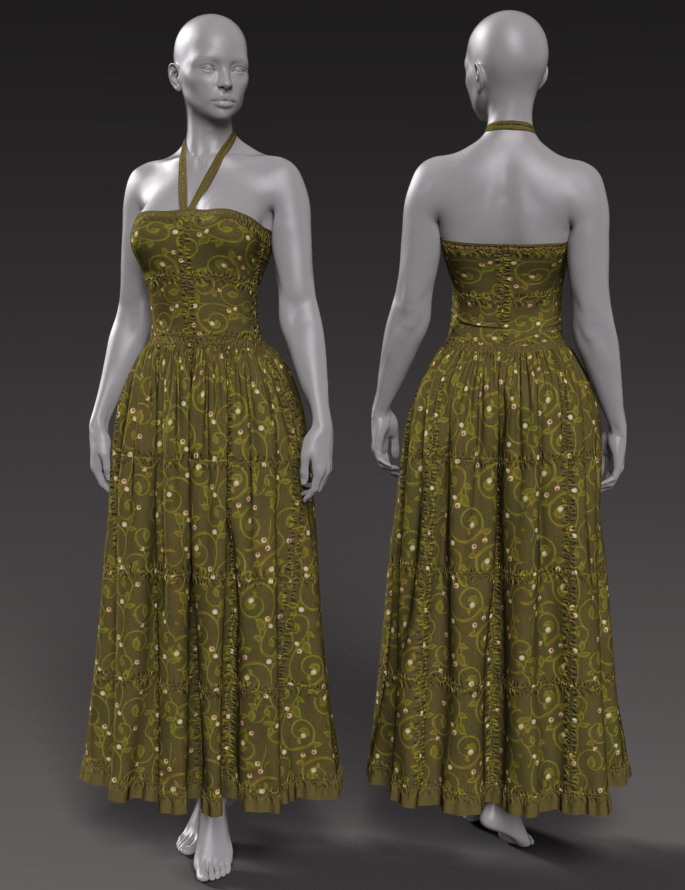VERSUS - dForce Upcycled Maxi Texture Add-On | Daz 3D