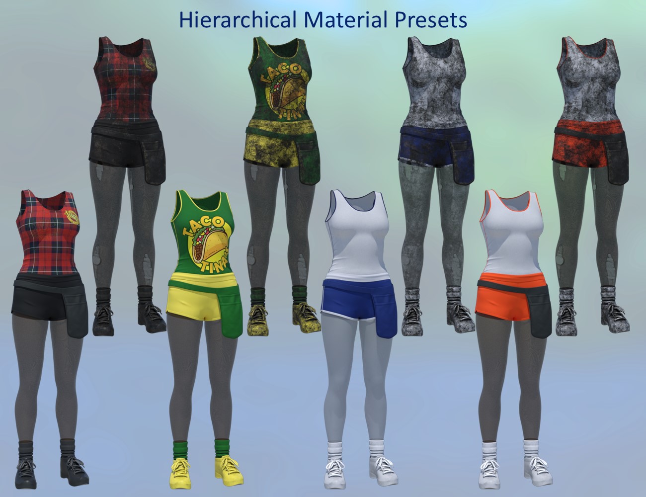 dForce MVP Server Outfit for Genesis 9 and 8 Female | Daz 3D