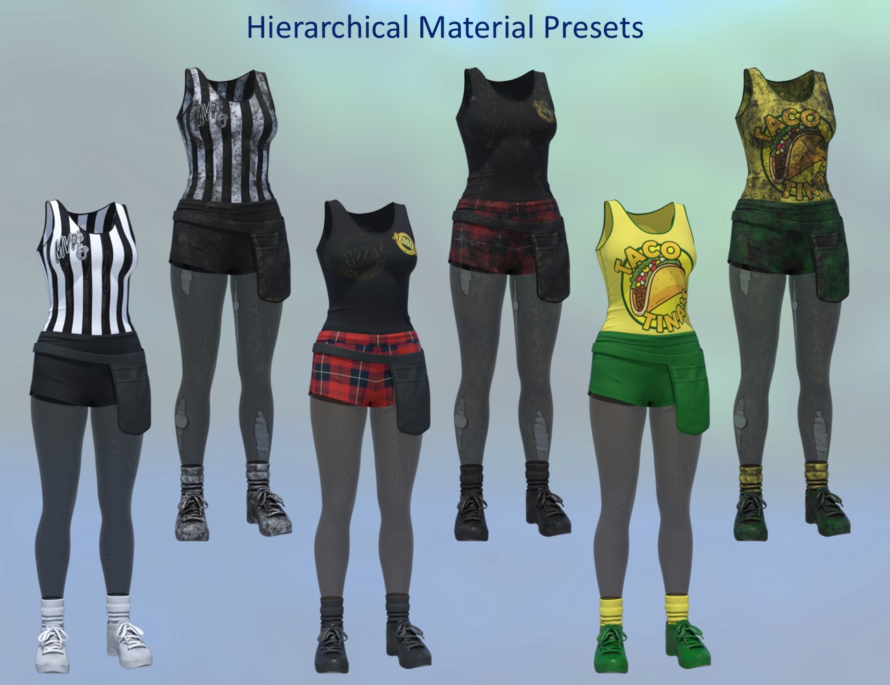 dForce MVP Server Outfit for Genesis 9 and 8 Female | Daz 3D