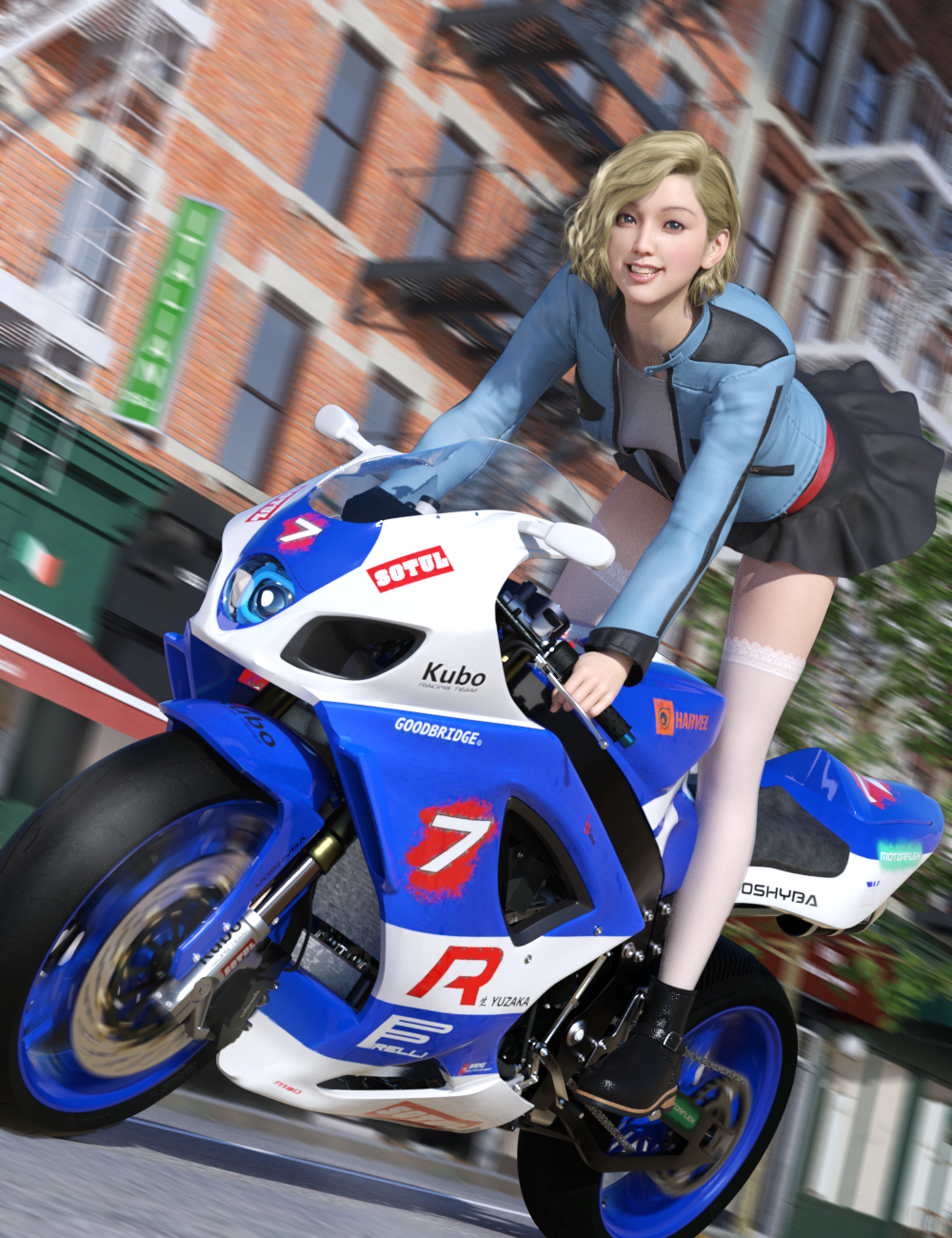 SVM's Rider Outfit for Genesis 9, 8.1, and 8 Female | Daz 3D