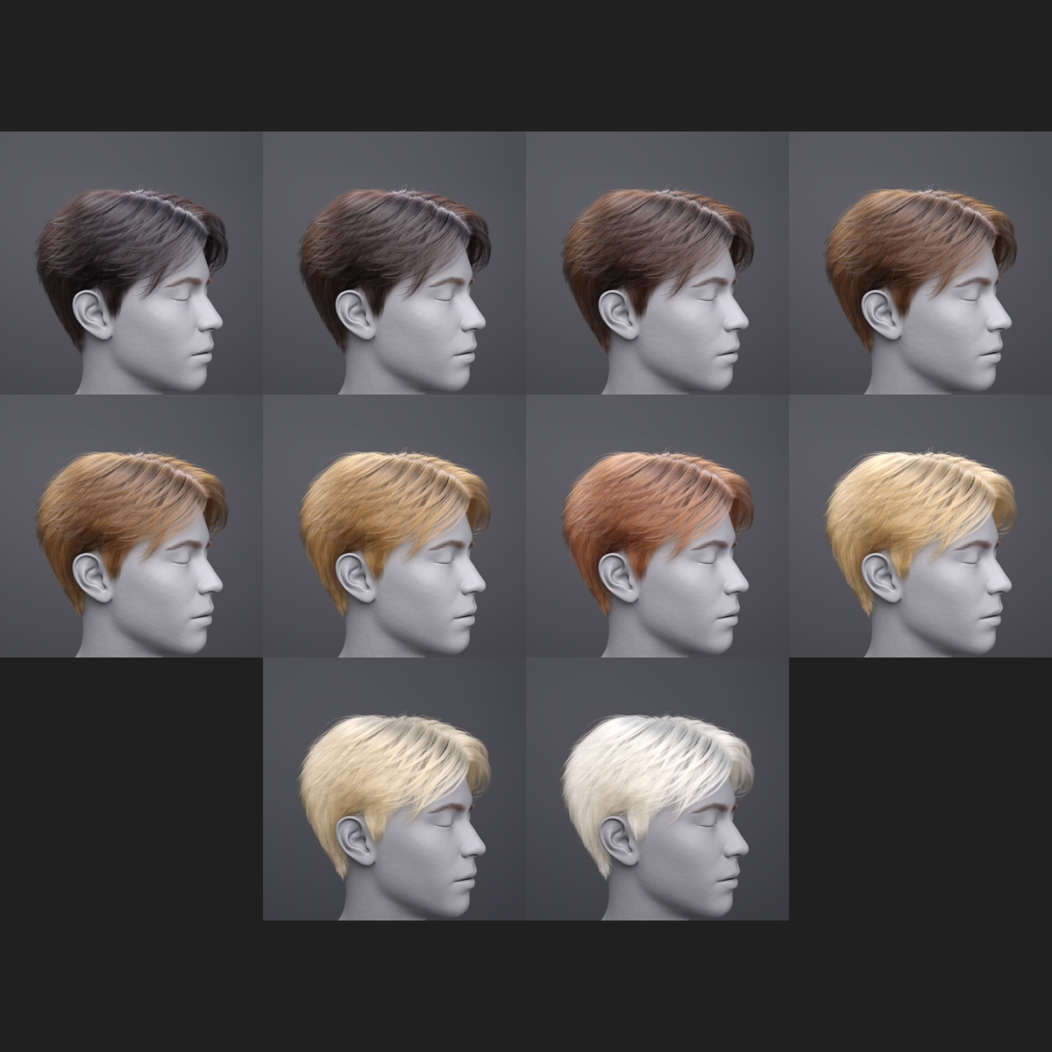 dForce FV Layered Idol Hair for Genesis 9 | Daz 3D