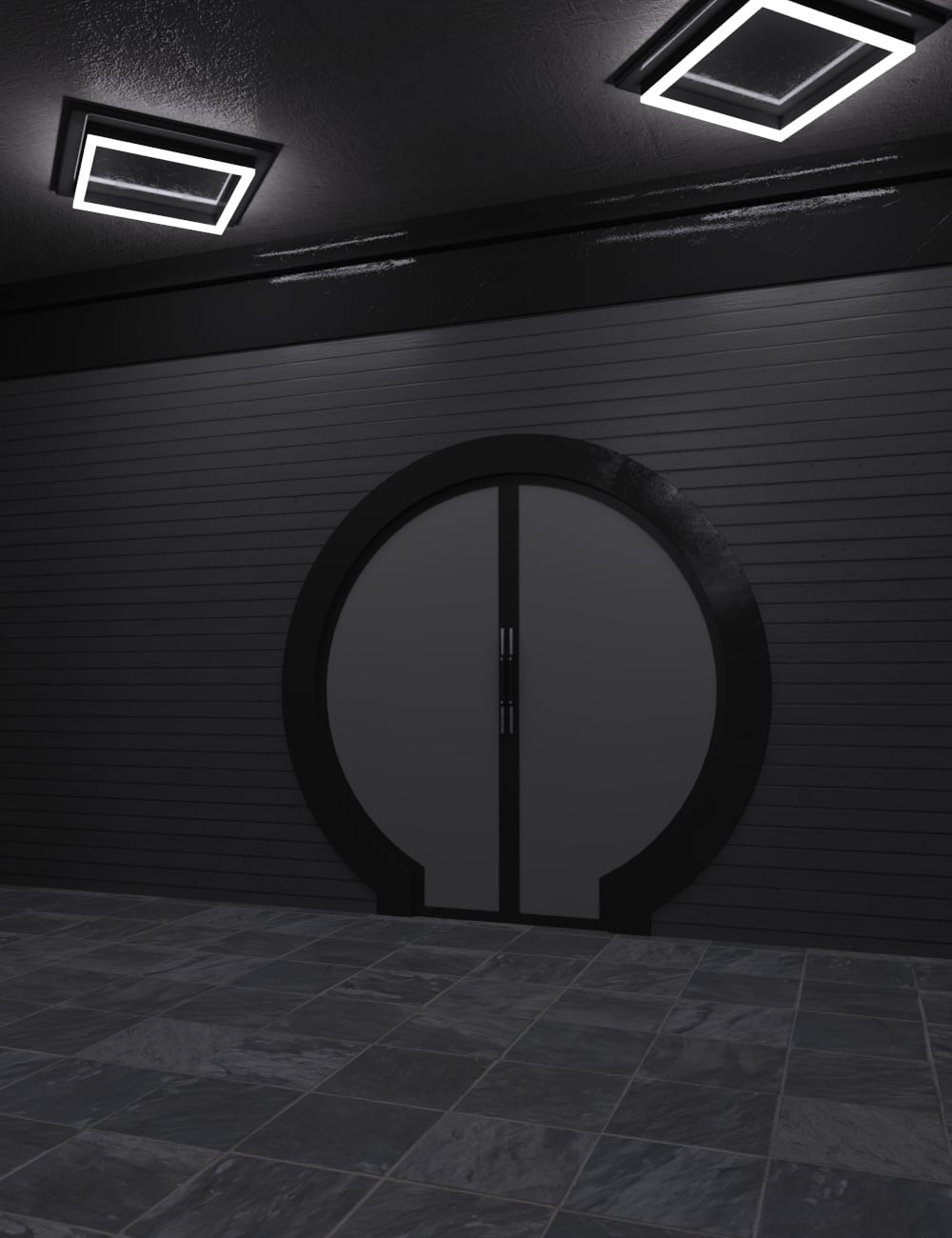 Dystopian Hallway Scene ⋆ Freebies Daz 3D