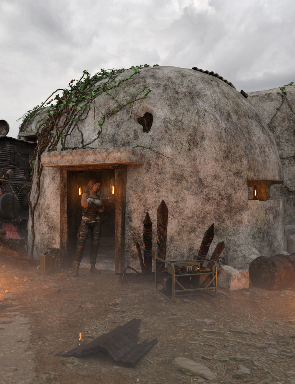 Post Apocalyptic Bunkers 1 | Daz 3D