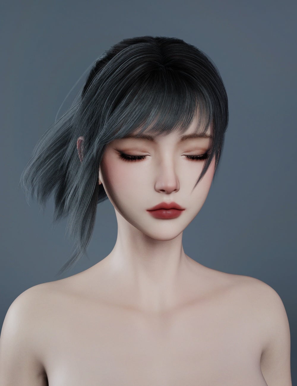 Noki Silent Grace Hair for Genesis 9 | Daz 3D