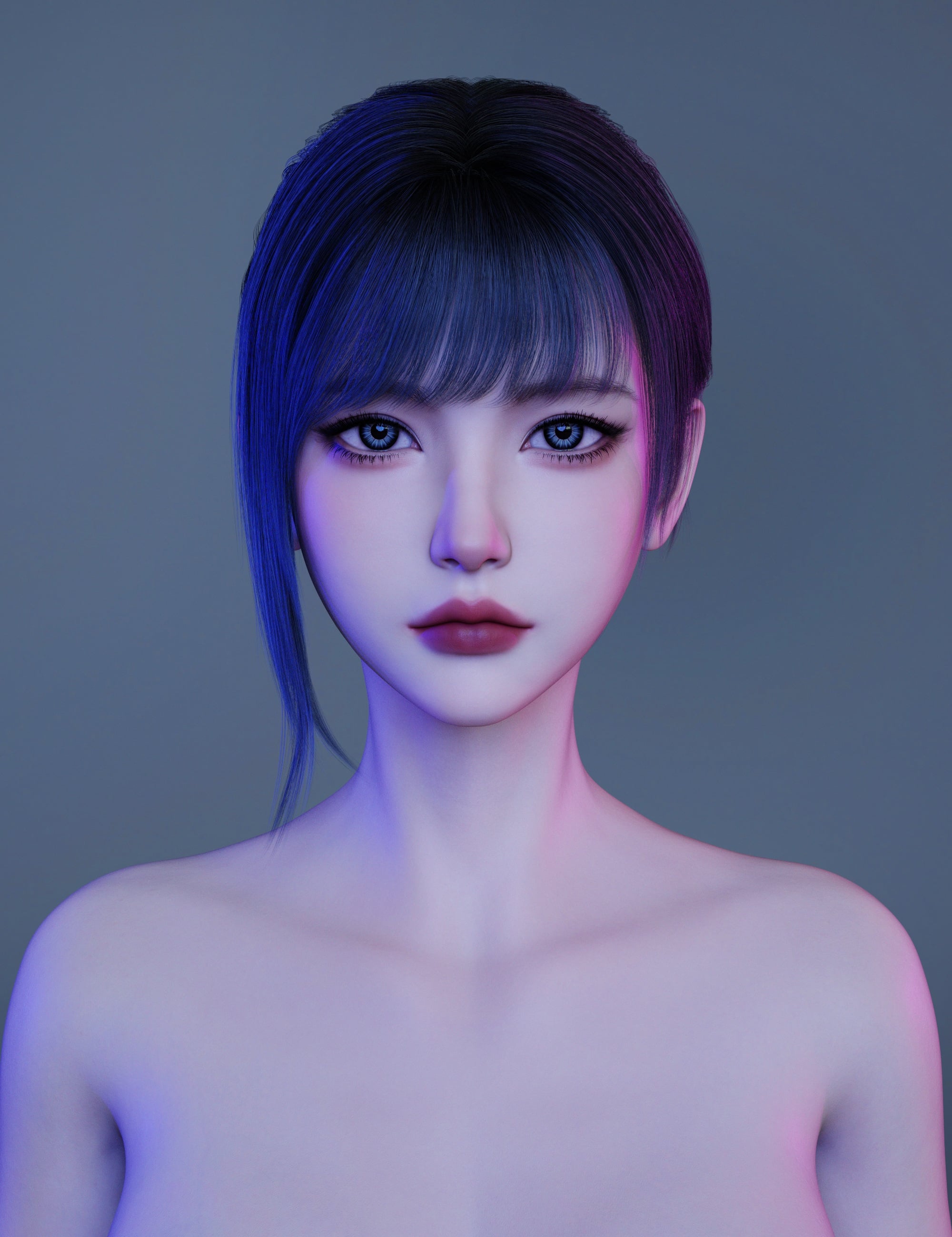 Noki Silent Grace Hair for Genesis 9 | Daz 3D
