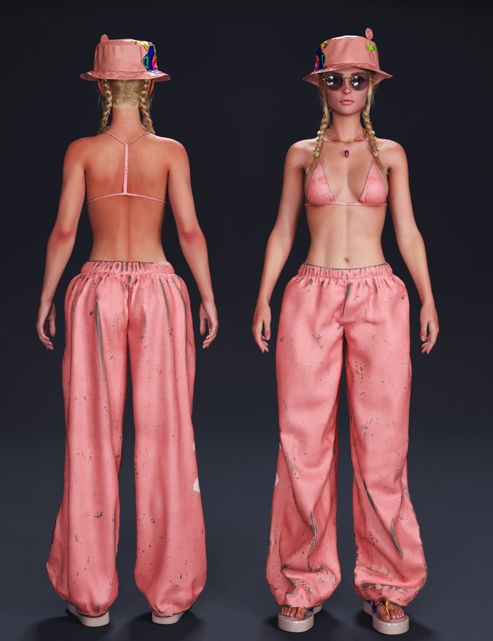 dForce Graffa Outfit for Genesis 9 ⋆ Freebies Daz 3D